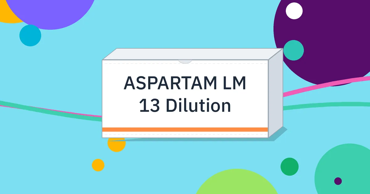 Symbolbild: Packung mit der Aufschrift ASPARTAM LM 13 Dilution (PZN 12782002) – Verfügbarkeit und Bezug in Apotheken in Frankfurt am Main