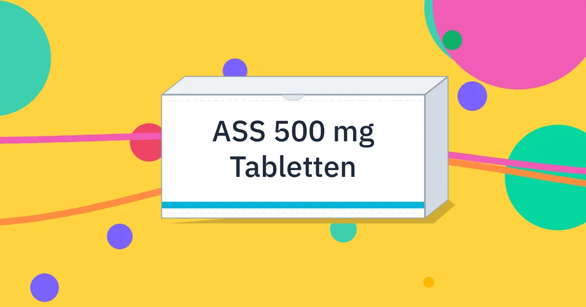 Symbolbild: Packung mit der Aufschrift ASS 500 mg Tabletten (PZN 16580910) – Verfügbarkeit und Bezug in Apotheken in Frankfurt am Main