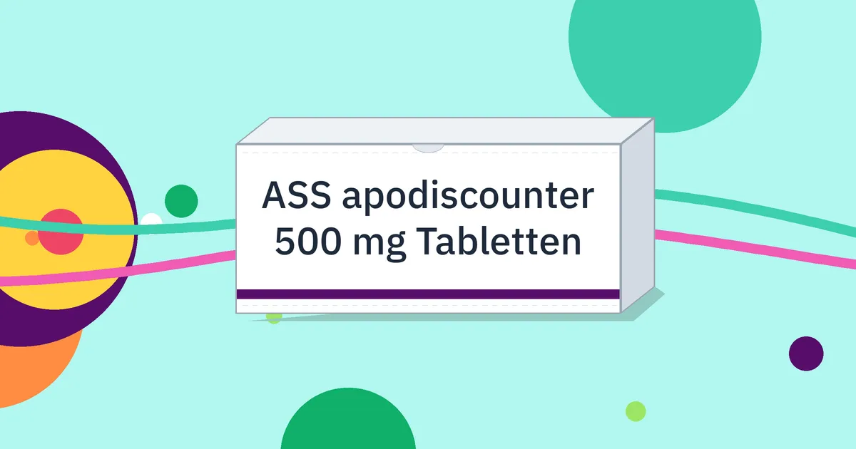 Symbolbild: Packung mit der Aufschrift ASS apodiscounter 500 mg Tabletten (PZN 19387160) – Verfügbarkeit und Bezug in Apotheken in Frankfurt am Main