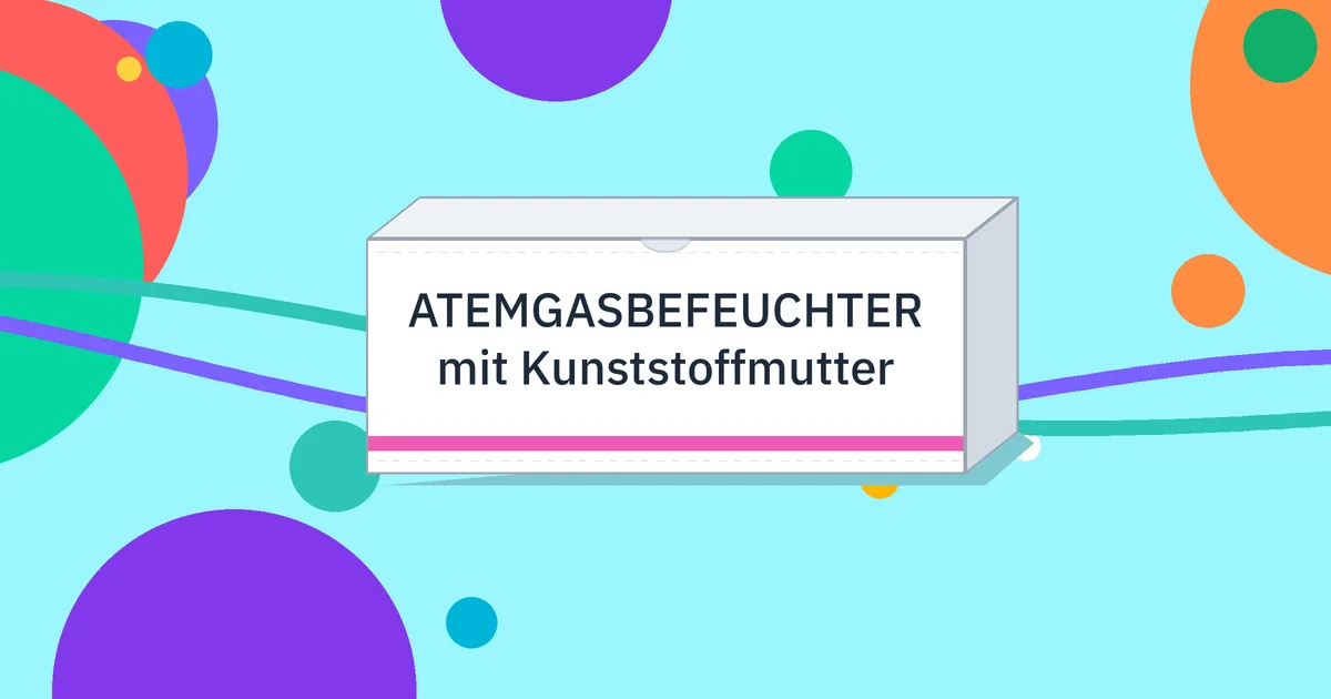 Symbolbild: Packung mit der Aufschrift ATEMGASBEFEUCHTER mit Kunststoffmutter (PZN 16033705) – Verfügbarkeit und Bezug in Apotheken in Frankfurt am Main