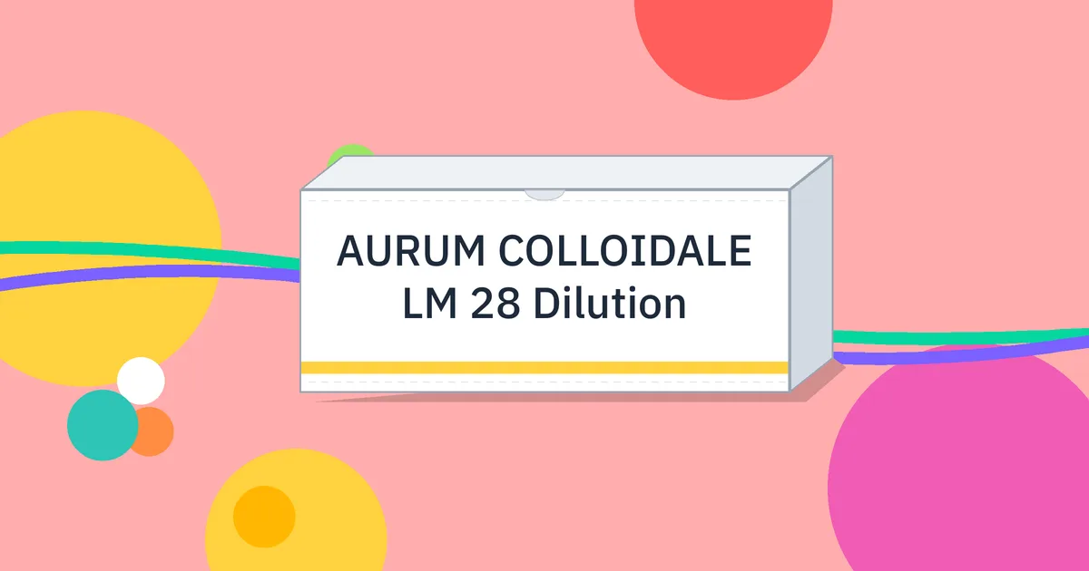 Symbolbild: Packung mit der Aufschrift AURUM COLLOIDALE LM 28 Dilution (PZN 12784426) – Verfügbarkeit und Bezug in Apotheken in Frankfurt am Main