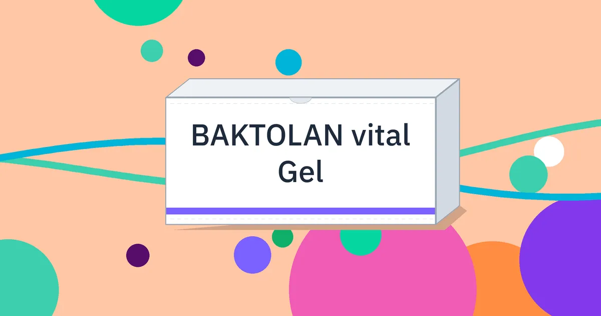 Symbolbild: Packung mit der Aufschrift BAKTOLAN vital Gel (PZN 08413150) – Verfügbarkeit und Bezug in Apotheken in Frankfurt am Main