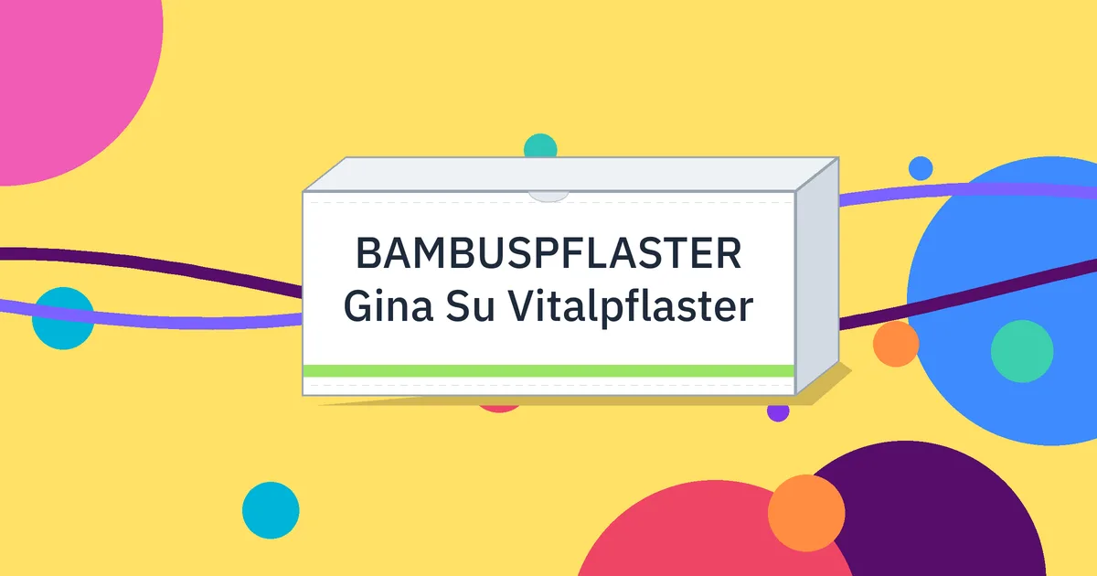 Symbolbild: Packung mit der Aufschrift BAMBUSPFLASTER Gina Su Vitalpflaster (PZN 07128074) – Verfügbarkeit und Bezug in Apotheken in Frankfurt am Main