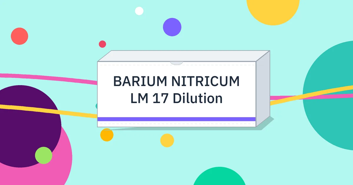 Symbolbild: Packung mit der Aufschrift BARIUM NITRICUM LM 17 Dilution (PZN 13377597) – Verfügbarkeit und Bezug in Apotheken in Frankfurt am Main