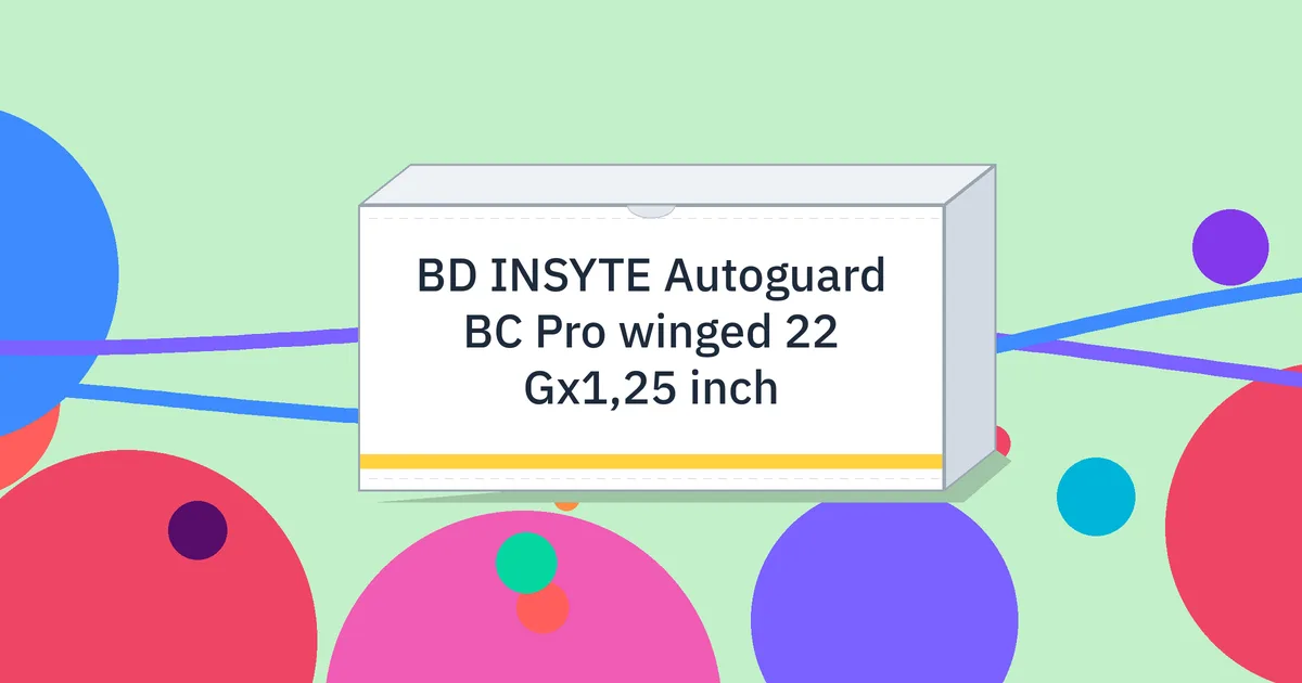Symbolbild: Packung mit der Aufschrift BD INSYTE Autoguard BC Pro winged 22 Gx1,25 inch (PZN 17517871) – Verfügbarkeit und Bezug in Apotheken in Frankfurt am Main
