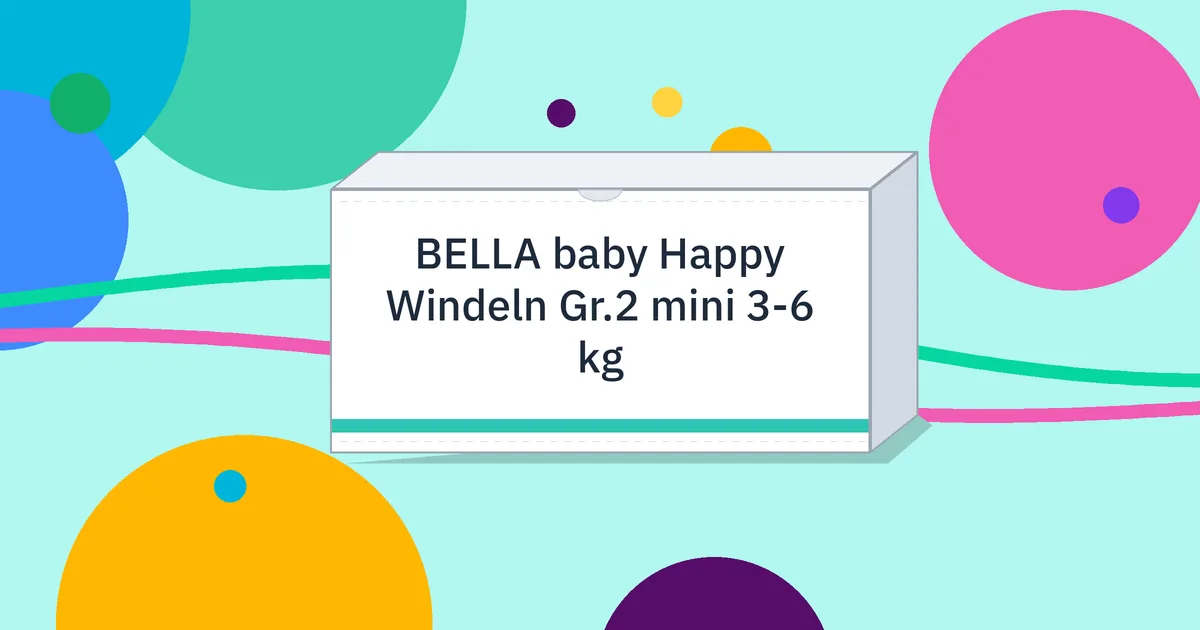 Symbolbild: Packung mit der Aufschrift BELLA baby Happy Windeln Gr.2 mini 3-6 kg (PZN 15210140) – Verfügbarkeit und Bezug in Apotheken in Frankfurt am Main