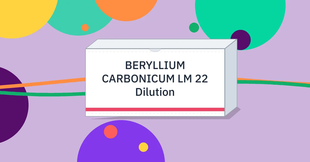 Symbolbild: Packung mit der Aufschrift BERYLLIUM CARBONICUM LM 22 Dilution (PZN 13384338) – Verfügbarkeit und Bezug in Apotheken in Frankfurt am Main