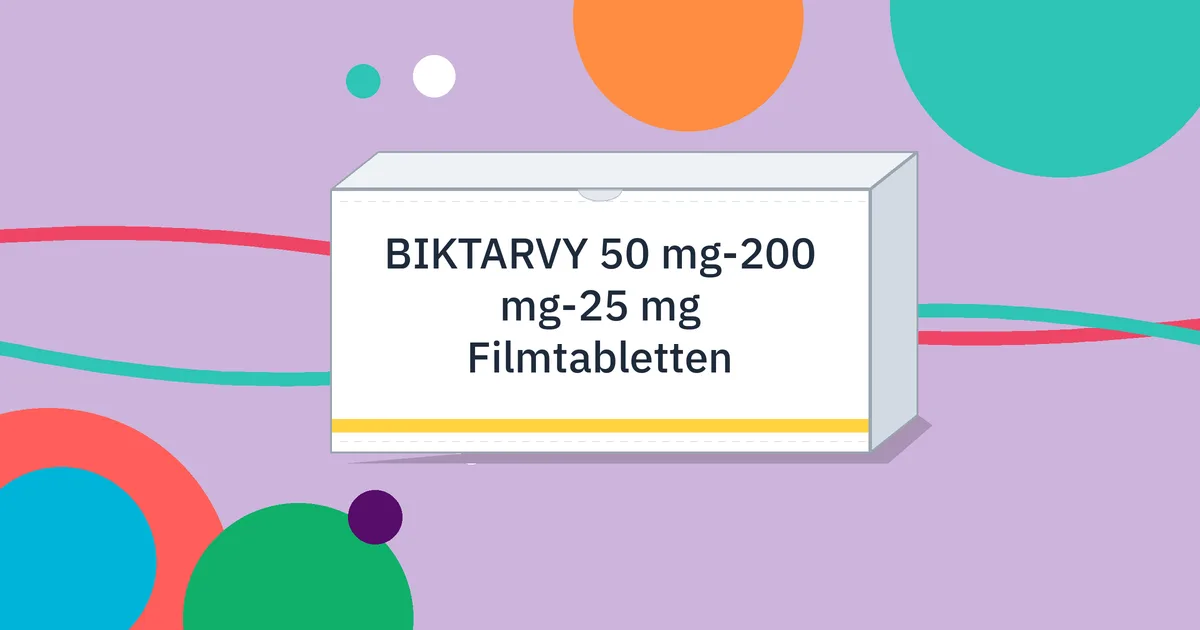 Symbolbild: Packung mit der Aufschrift BIKTARVY 50 mg-200 mg-25 mg Filmtabletten (PZN 17437735) – Verfügbarkeit und Bezug in Apotheken in Frankfurt am Main