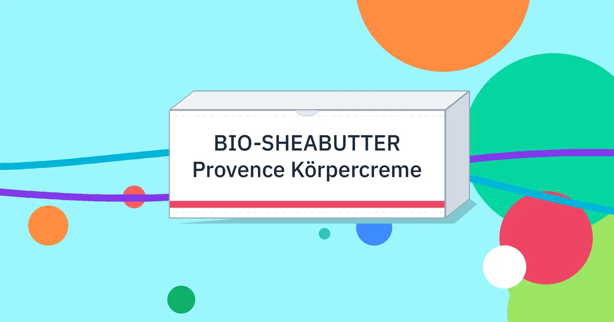 Symbolbild: Packung mit der Aufschrift BIO-SHEABUTTER Provence Körpercreme (PZN 17293466) – Verfügbarkeit und Bezug in Apotheken in Frankfurt am Main
