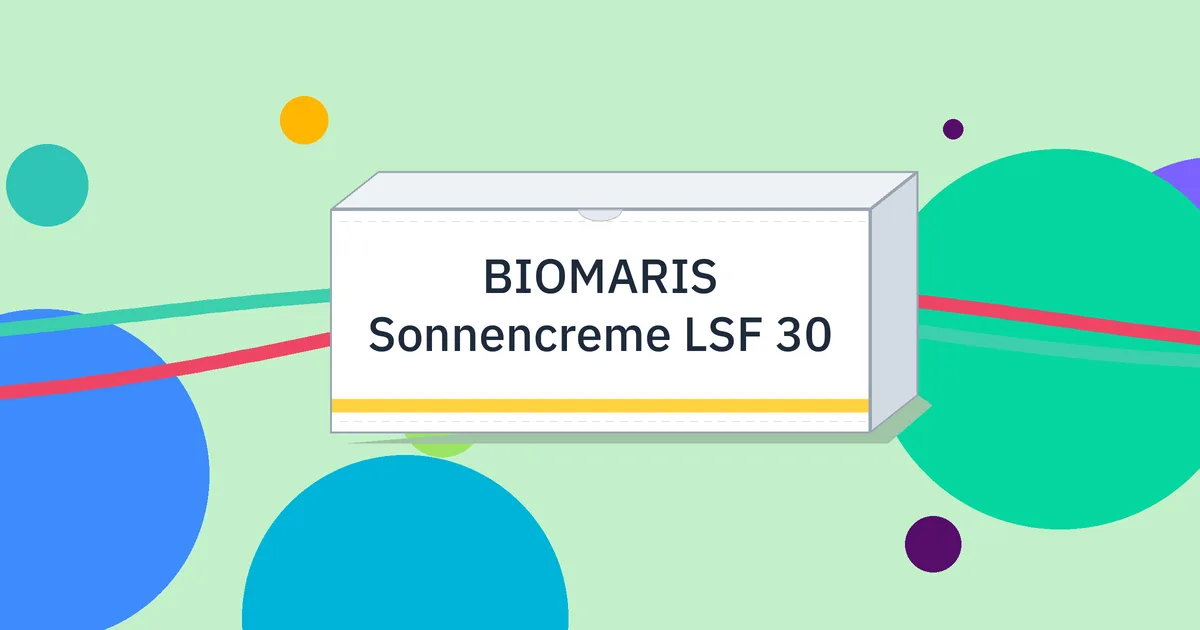 Symbolbild: Packung mit der Aufschrift BIOMARIS Sonnencreme LSF 30 (PZN 14140288) – Verfügbarkeit und Bezug in Apotheken in Frankfurt am Main