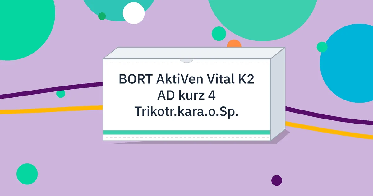 Symbolbild: Packung mit der Aufschrift BORT AktiVen Vital K2 AD kurz 4 Trikotr.kara.o.Sp. (PZN 12549346) – Verfügbarkeit und Bezug in Apotheken in Frankfurt am Main