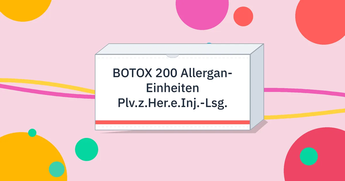 Symbolbild: Packung mit der Aufschrift BOTOX 200 Allergan-Einheiten Plv.z.Her.e.Inj.-Lsg. (PZN 14296961) – Verfügbarkeit und Bezug in Apotheken in Frankfurt am Main