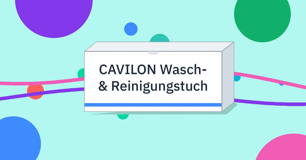 Symbolbild: Packung mit der Aufschrift CAVILON Wasch- & Reinigungstuch (PZN 17902066) – Verfügbarkeit und Bezug in Apotheken in Frankfurt am Main