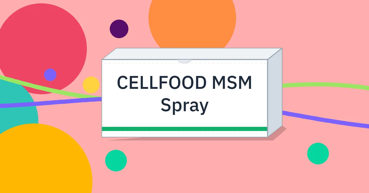 Symbolbild: Packung mit der Aufschrift CELLFOOD MSM Spray (PZN 09513445) – Verfügbarkeit und Bezug in Apotheken in Frankfurt am Main