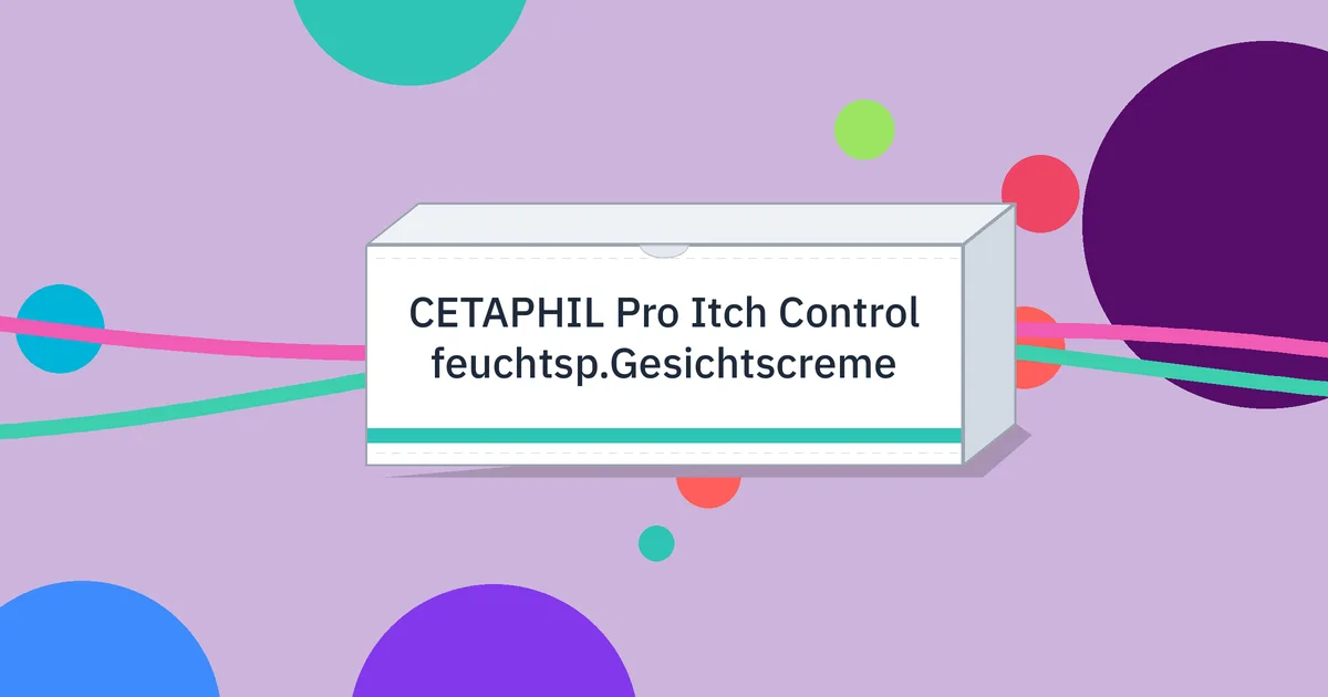 Symbolbild: Packung mit der Aufschrift CETAPHIL Pro Itch Control feuchtsp.Gesichtscreme (PZN 20007458) – Verfügbarkeit und Bezug in Apotheken in Frankfurt am Main