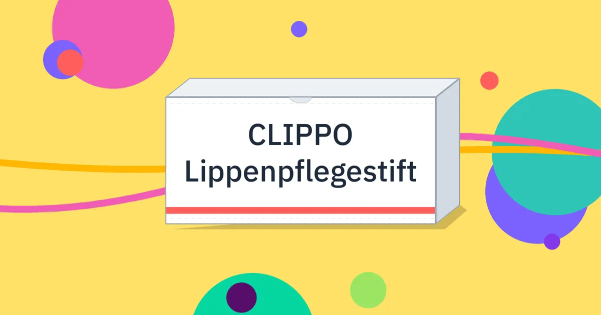 Symbolbild: Packung mit der Aufschrift CLIPPO Lippenpflegestift (PZN 16600245) – Verfügbarkeit und Bezug in Apotheken in Frankfurt am Main