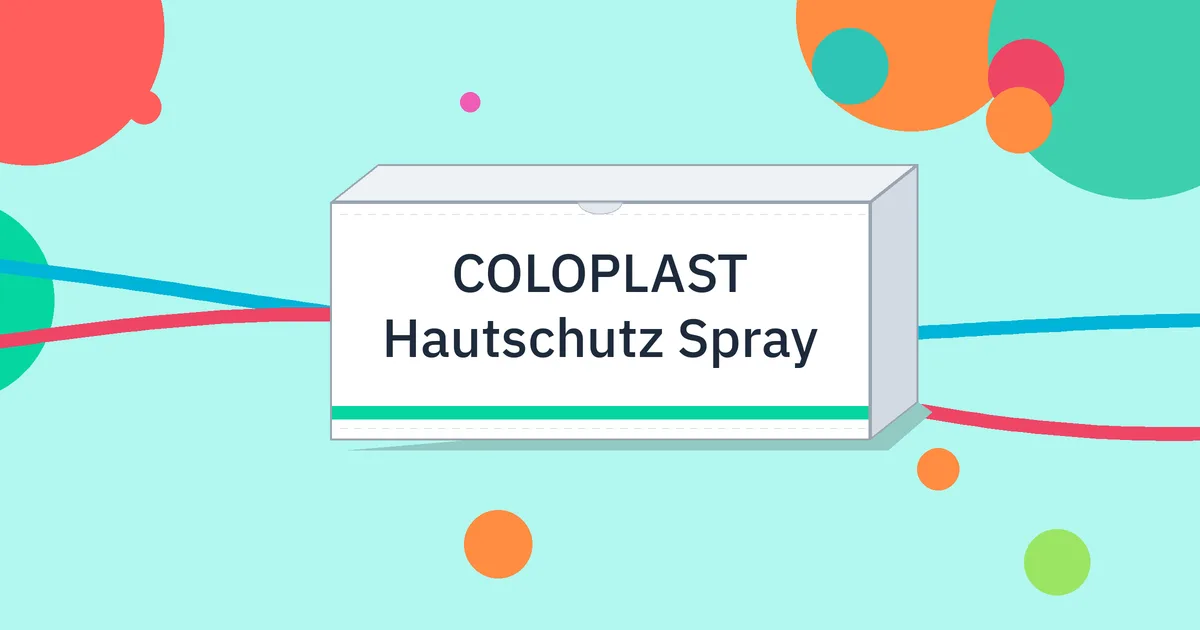 Symbolbild: Packung mit der Aufschrift COLOPLAST Hautschutz Spray (PZN 09239174) – Verfügbarkeit und Bezug in Apotheken in Frankfurt am Main