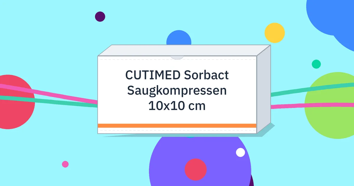 Symbolbild: Packung mit der Aufschrift CUTIMED Sorbact Saugkompressen 10x10 cm (PZN 16164608) – Verfügbarkeit und Bezug in Apotheken in Frankfurt am Main