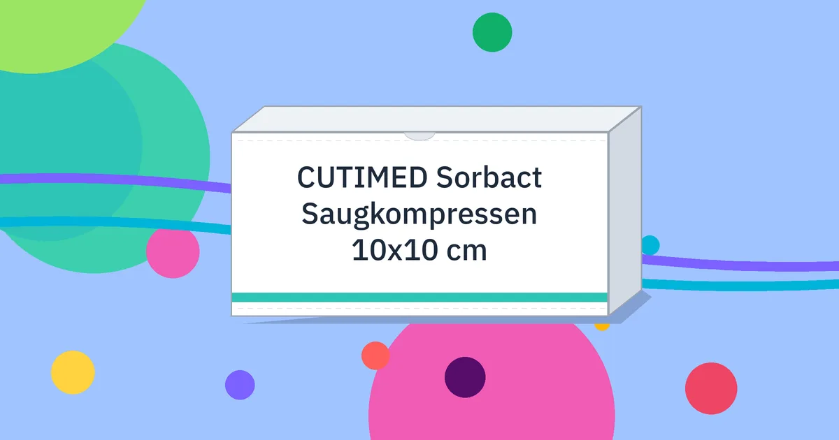 Symbolbild: Packung mit der Aufschrift CUTIMED Sorbact Saugkompressen 10x10 cm (PZN 20544989) – Verfügbarkeit und Bezug in Apotheken in Frankfurt am Main