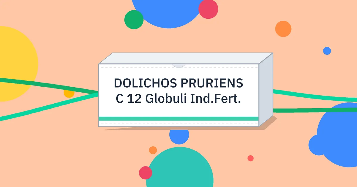 Symbolbild: Packung mit der Aufschrift DOLICHOS PRURIENS C 12 Globuli Ind.Fert. (PZN 17650452) – Verfügbarkeit und Bezug in Apotheken in Frankfurt am Main