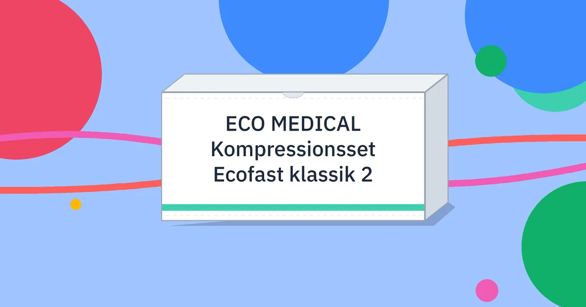 Symbolbild: Packung mit der Aufschrift ECO MEDICAL Kompressionsset Ecofast klassik 2 (PZN 10222150) – Verfügbarkeit und Bezug in Apotheken in Frankfurt am Main