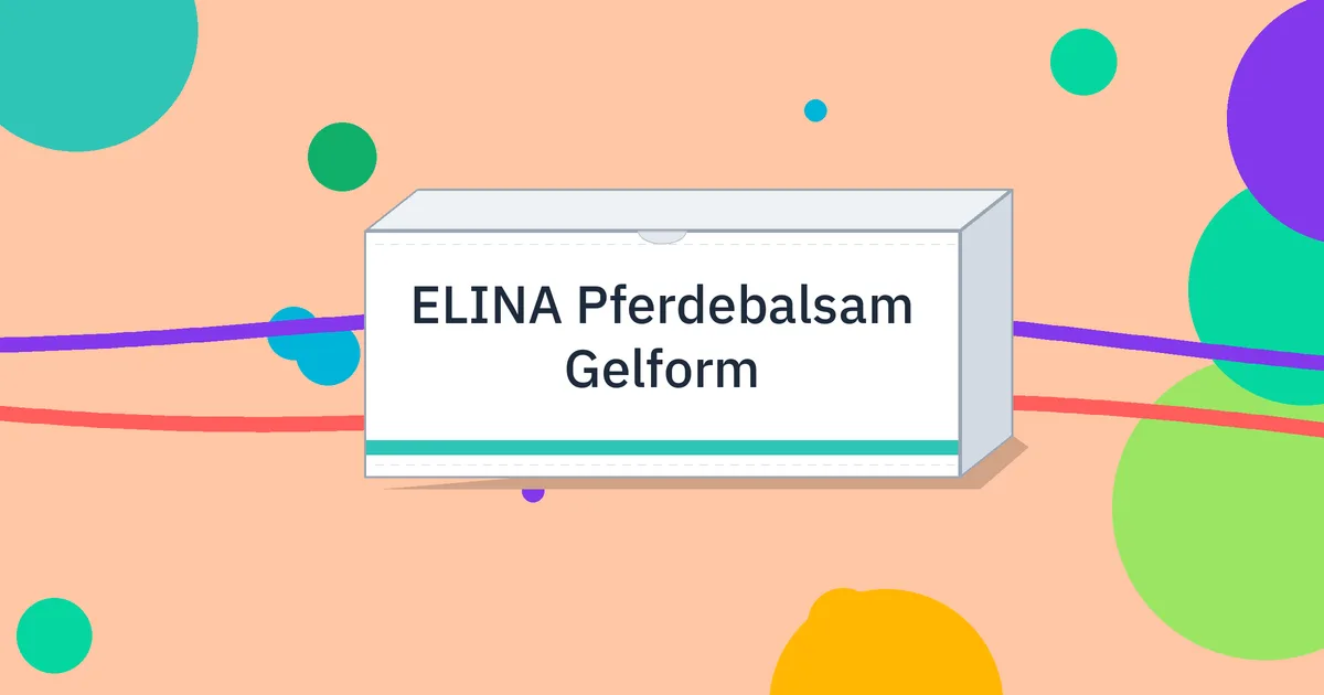 Symbolbild: Packung mit der Aufschrift ELINA Pferdebalsam Gelform (PZN 10778930) – Verfügbarkeit und Bezug in Apotheken in Frankfurt am Main