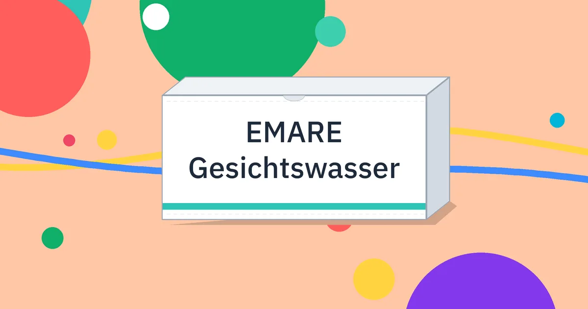 Symbolbild: Packung mit der Aufschrift EMARE Gesichtswasser (PZN 10121727) – Verfügbarkeit und Bezug in Apotheken in Frankfurt am Main