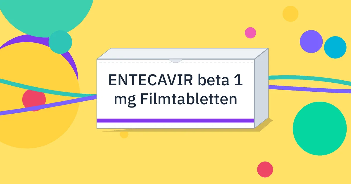 Symbolbild: Packung mit der Aufschrift ENTECAVIR beta 1 mg Filmtabletten (PZN 12456231) – Verfügbarkeit und Bezug in Apotheken in Frankfurt am Main