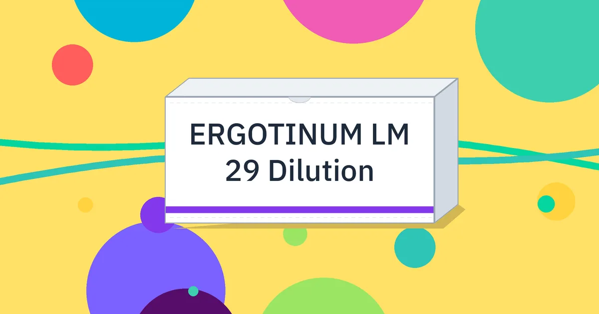 Symbolbild: Packung mit der Aufschrift ERGOTINUM LM 29 Dilution (PZN 13477413) – Verfügbarkeit und Bezug in Apotheken in Frankfurt am Main