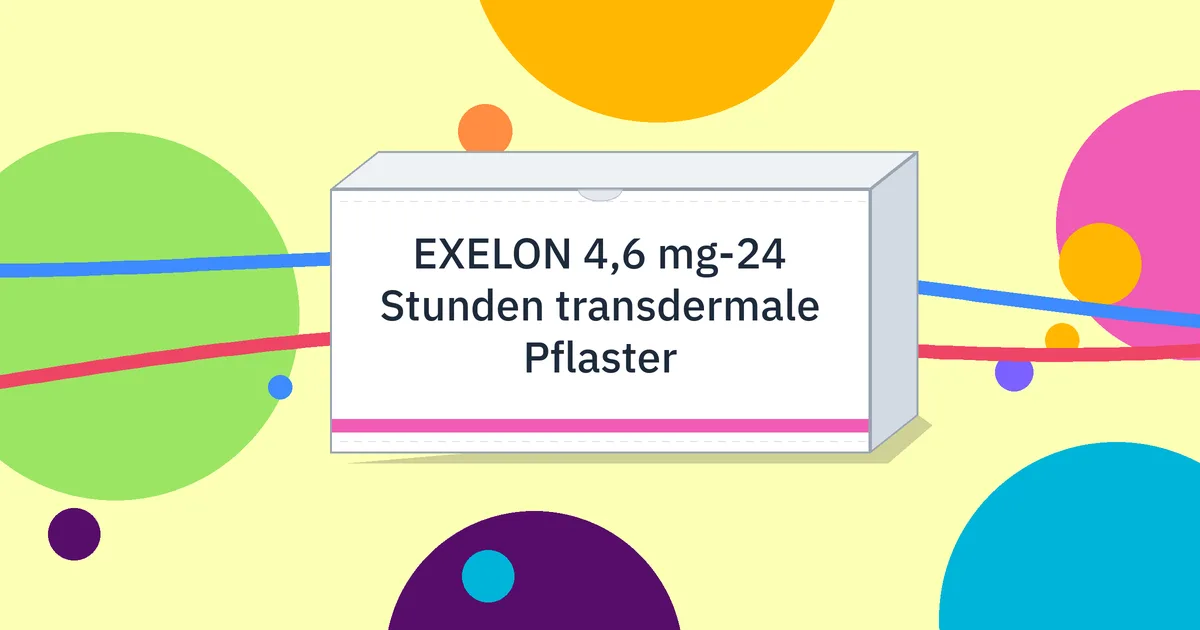 Symbolbild: Packung mit der Aufschrift EXELON 4,6 mg-24 Stunden transdermale Pflaster (PZN 10792404) – Verfügbarkeit und Bezug in Apotheken in Frankfurt am Main