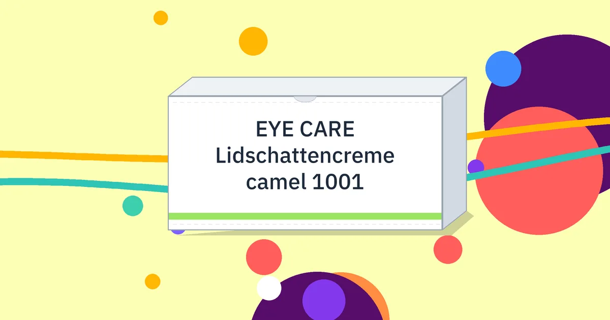 Symbolbild: Packung mit der Aufschrift EYE CARE Lidschattencreme camel 1001 (PZN 20582613) – Verfügbarkeit und Bezug in Apotheken in Frankfurt am Main