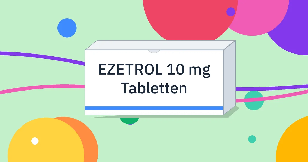 Symbolbild: Packung mit der Aufschrift EZETROL 10 mg Tabletten (PZN 16812148) – Verfügbarkeit und Bezug in Apotheken in Frankfurt am Main