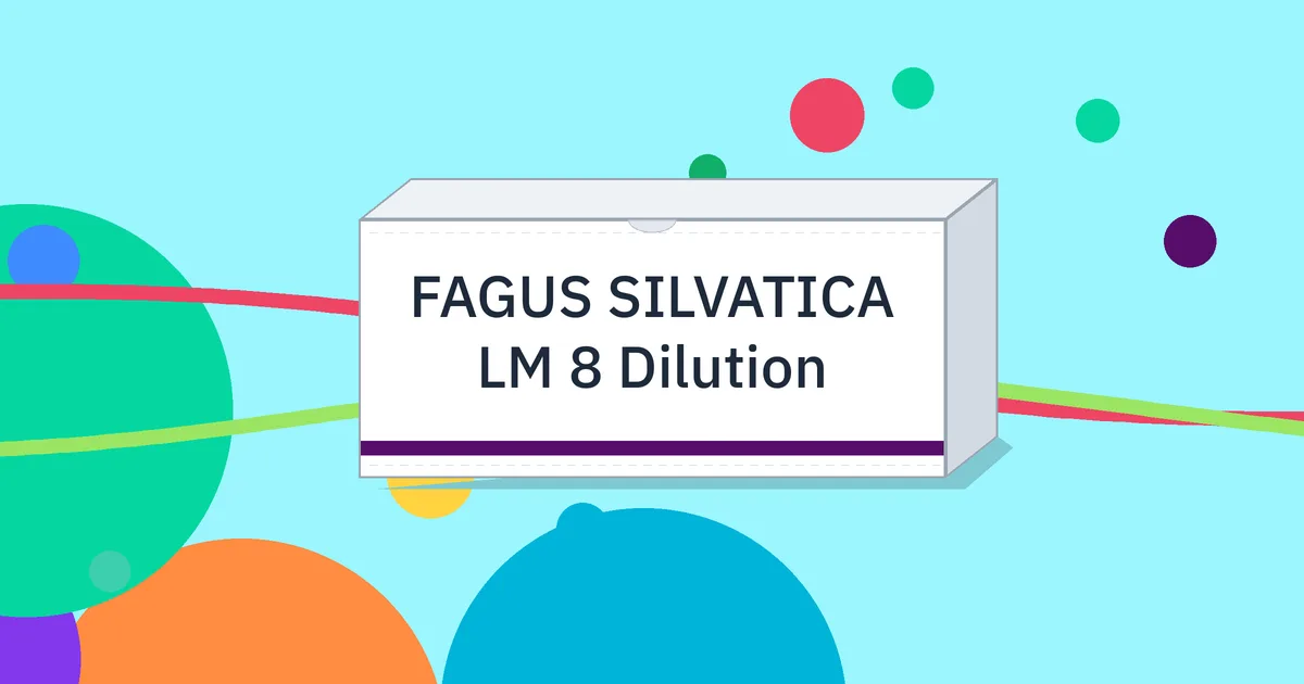 Symbolbild: Packung mit der Aufschrift FAGUS SILVATICA LM 8 Dilution (PZN 13486903) – Verfügbarkeit und Bezug in Apotheken in Frankfurt am Main