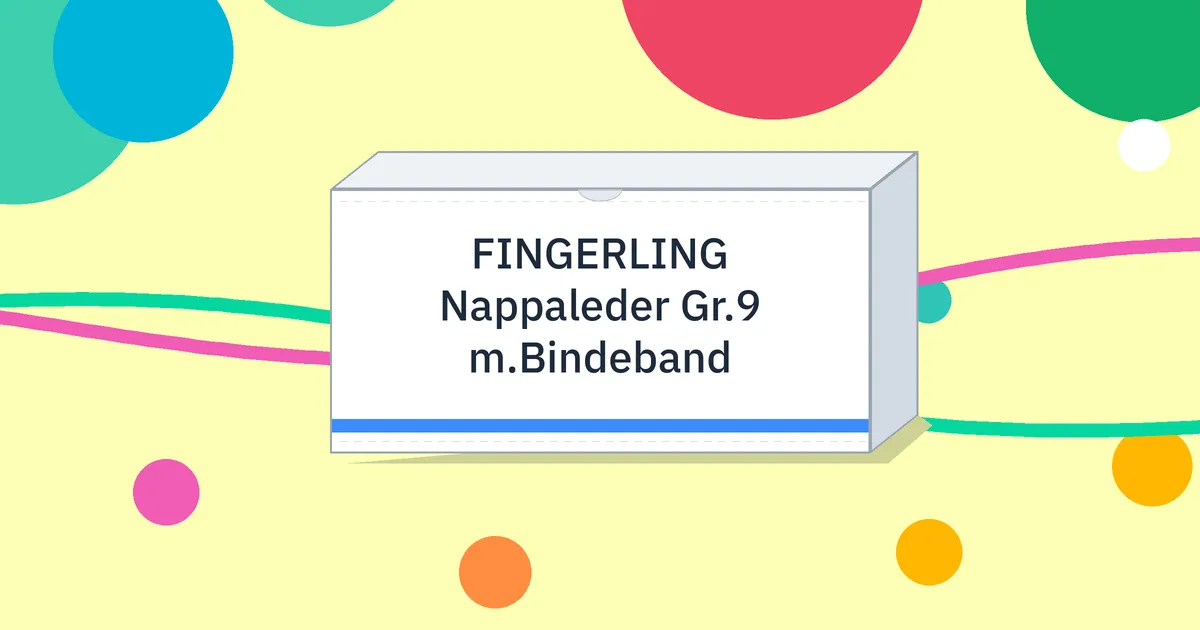 Symbolbild: Packung mit der Aufschrift FINGERLING Nappaleder Gr.9 m.Bindeband (PZN 08545578) – Verfügbarkeit und Bezug in Apotheken in Frankfurt am Main