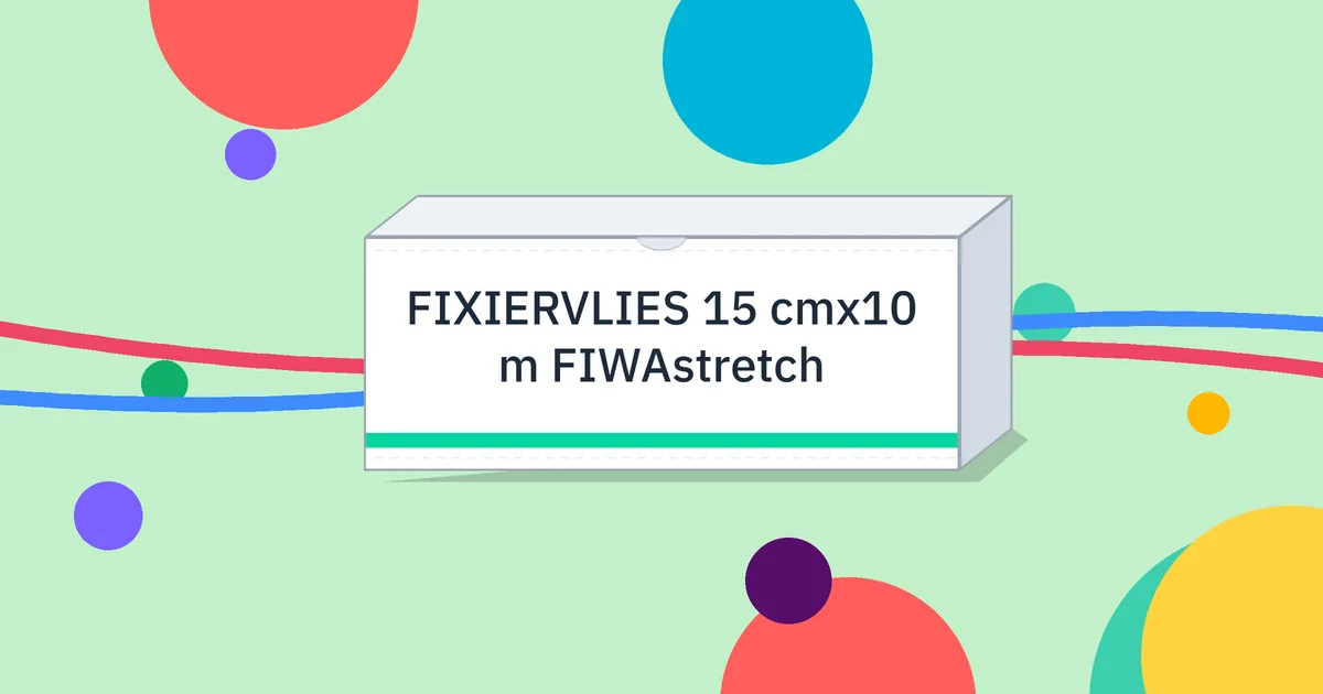 Symbolbild: Packung mit der Aufschrift FIXIERVLIES 15 cmx10 m FIWAstretch (PZN 08822693) – Verfügbarkeit und Bezug in Apotheken in Frankfurt am Main