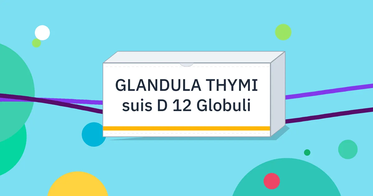 Symbolbild: Packung mit der Aufschrift GLANDULA THYMI suis D 12 Globuli (PZN 11858789) – Verfügbarkeit und Bezug in Apotheken in Frankfurt am Main