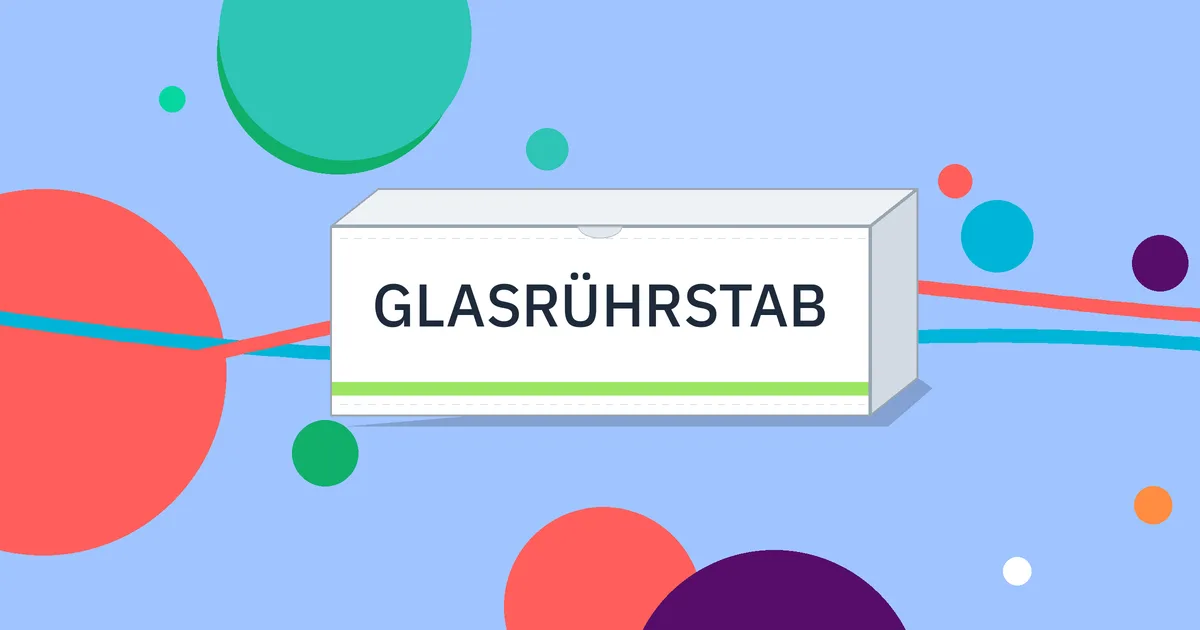 Symbolbild: Packung mit der Aufschrift GLASRÜHRSTAB (PZN 01382251) – Verfügbarkeit und Bezug in Apotheken in Frankfurt am Main