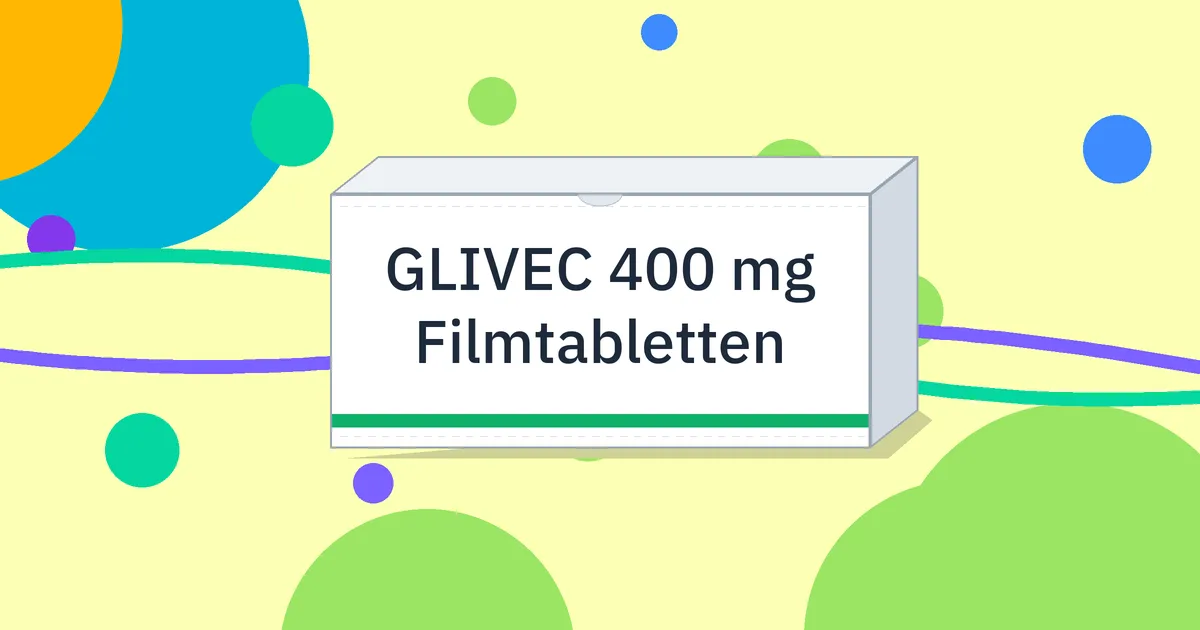 Symbolbild: Packung mit der Aufschrift GLIVEC 400 mg Filmtabletten (PZN 12726305) – Verfügbarkeit und Bezug in Apotheken in Frankfurt am Main