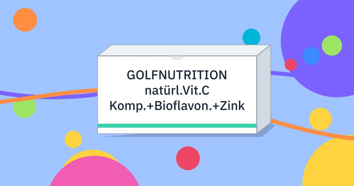 Symbolbild: Packung mit der Aufschrift GOLFNUTRITION natürl.Vit.C Komp.+Bioflavon.+Zink (PZN 17304543) – Verfügbarkeit und Bezug in Apotheken in Frankfurt am Main
