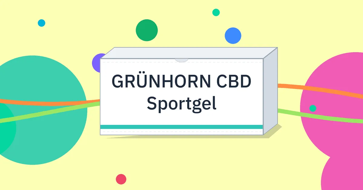 Symbolbild: Packung mit der Aufschrift GRÜNHORN CBD Sportgel (PZN 18375031) – Verfügbarkeit und Bezug in Apotheken in Frankfurt am Main