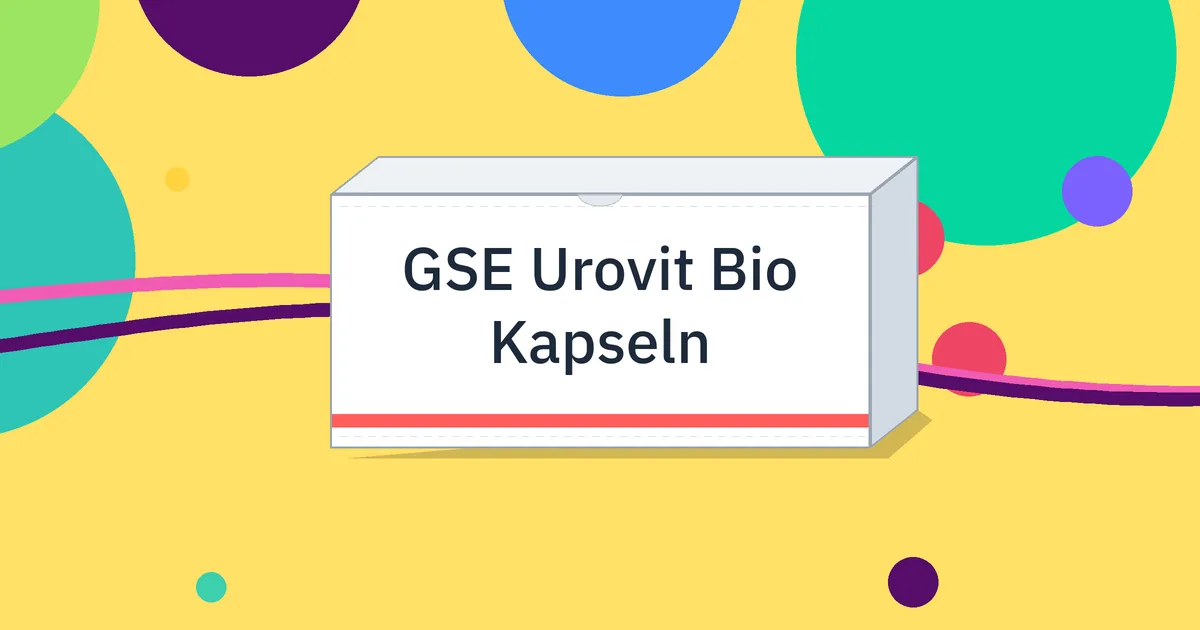 Symbolbild: Packung mit der Aufschrift GSE Urovit Bio Kapseln (PZN 06326725) – Verfügbarkeit und Bezug in Apotheken in Frankfurt am Main