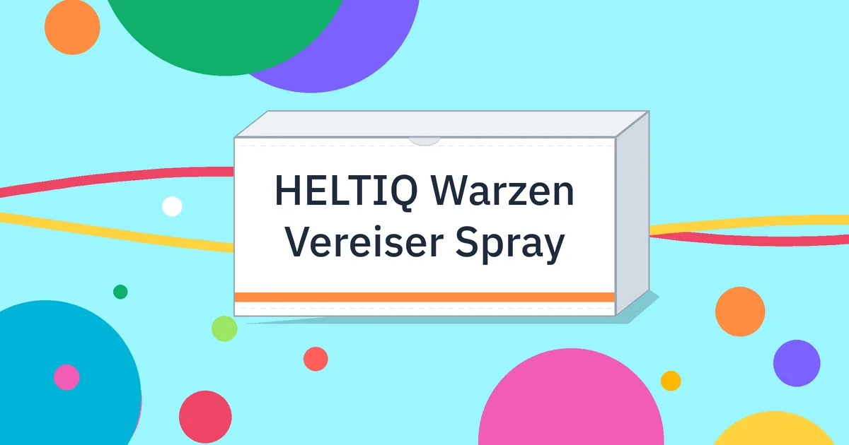 Symbolbild: Packung mit der Aufschrift HELTIQ Warzen Vereiser Spray (PZN 13819210) – Verfügbarkeit und Bezug in Apotheken in Frankfurt am Main