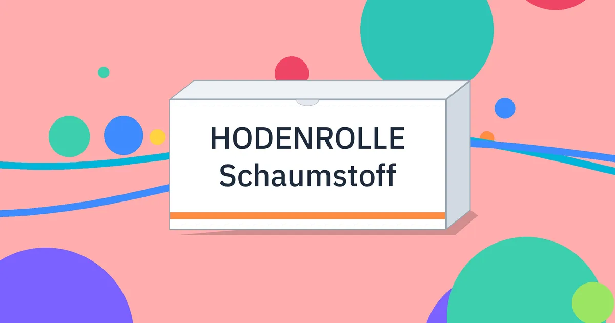 Symbolbild: Packung mit der Aufschrift HODENROLLE Schaumstoff (PZN 19468409) – Verfügbarkeit und Bezug in Apotheken in Frankfurt am Main