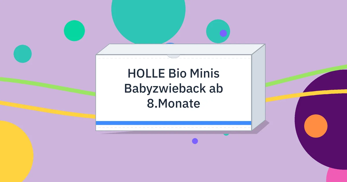 Symbolbild: Packung mit der Aufschrift HOLLE Bio Minis Babyzwieback ab 8.Monate (PZN 11173531) – Verfügbarkeit und Bezug in Apotheken in Frankfurt am Main