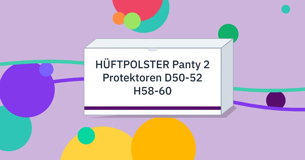 Symbolbild: Packung mit der Aufschrift HÜFTPOLSTER Panty 2 Protektoren D50-52 H58-60 (PZN 07002284) – Verfügbarkeit und Bezug in Apotheken in Frankfurt am Main