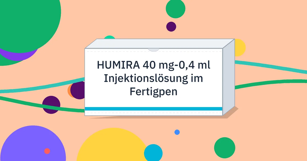 Symbolbild: Packung mit der Aufschrift HUMIRA 40 mg-0,4 ml Injektionslösung im Fertigpen (PZN 18455586) – Verfügbarkeit und Bezug in Apotheken in Frankfurt am Main
