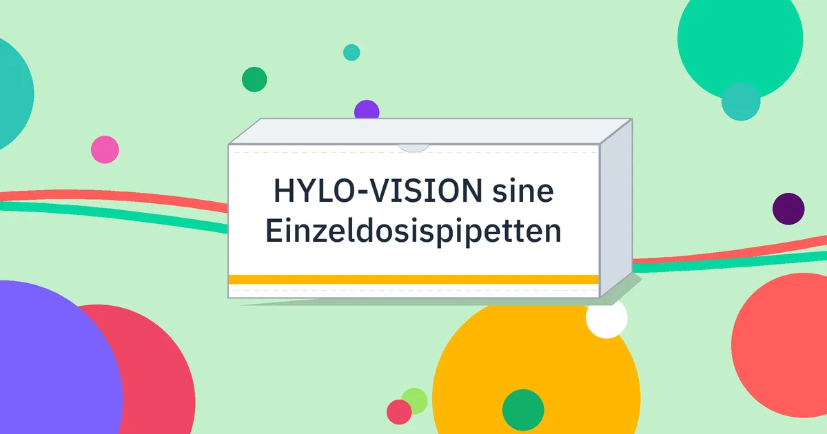 Symbolbild: Packung mit der Aufschrift HYLO-VISION sine Einzeldosispipetten (PZN 00798297) – Verfügbarkeit und Bezug in Apotheken in Frankfurt am Main