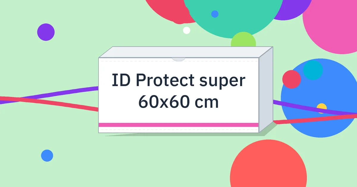 Symbolbild: Packung mit der Aufschrift ID Protect super 60x60 cm (PZN 14281250) – Verfügbarkeit und Bezug in Apotheken in Frankfurt am Main