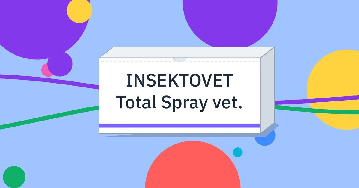Symbolbild: Packung mit der Aufschrift INSEKTOVET Total Spray vet. (PZN 11340532) – Verfügbarkeit und Bezug in Apotheken in Frankfurt am Main