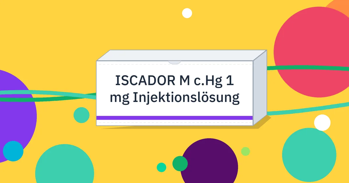 Symbolbild: Packung mit der Aufschrift ISCADOR M c.Hg 1 mg Injektionslösung (PZN 01385806) – Verfügbarkeit und Bezug in Apotheken in Frankfurt am Main